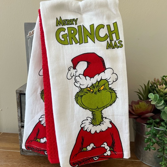The Grinch | Holiday | New Grinch Dr Seuss 3 Pk Christmas Kitchen Towel ...